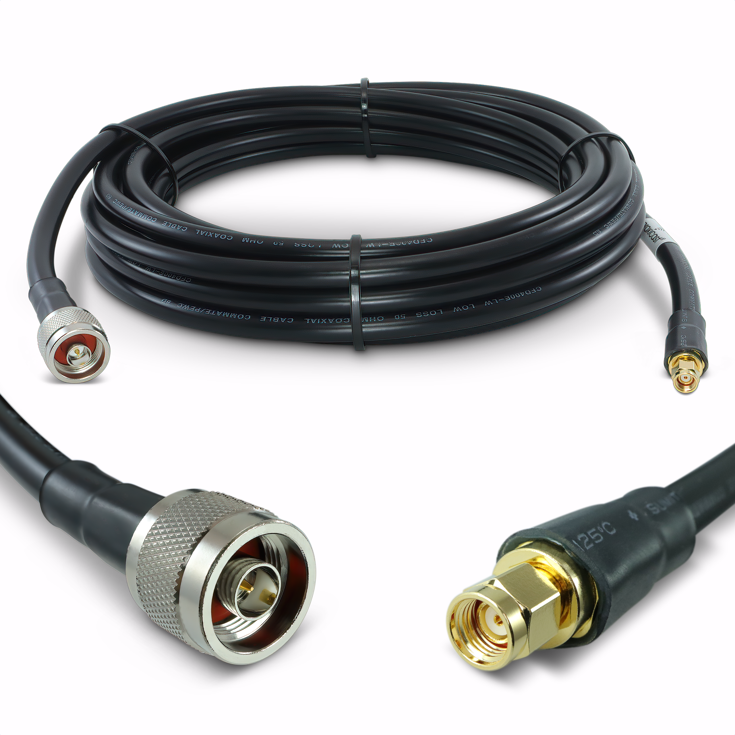Proxicast - Coax Cable - RPSMA-Male to N-Male Coax Cable