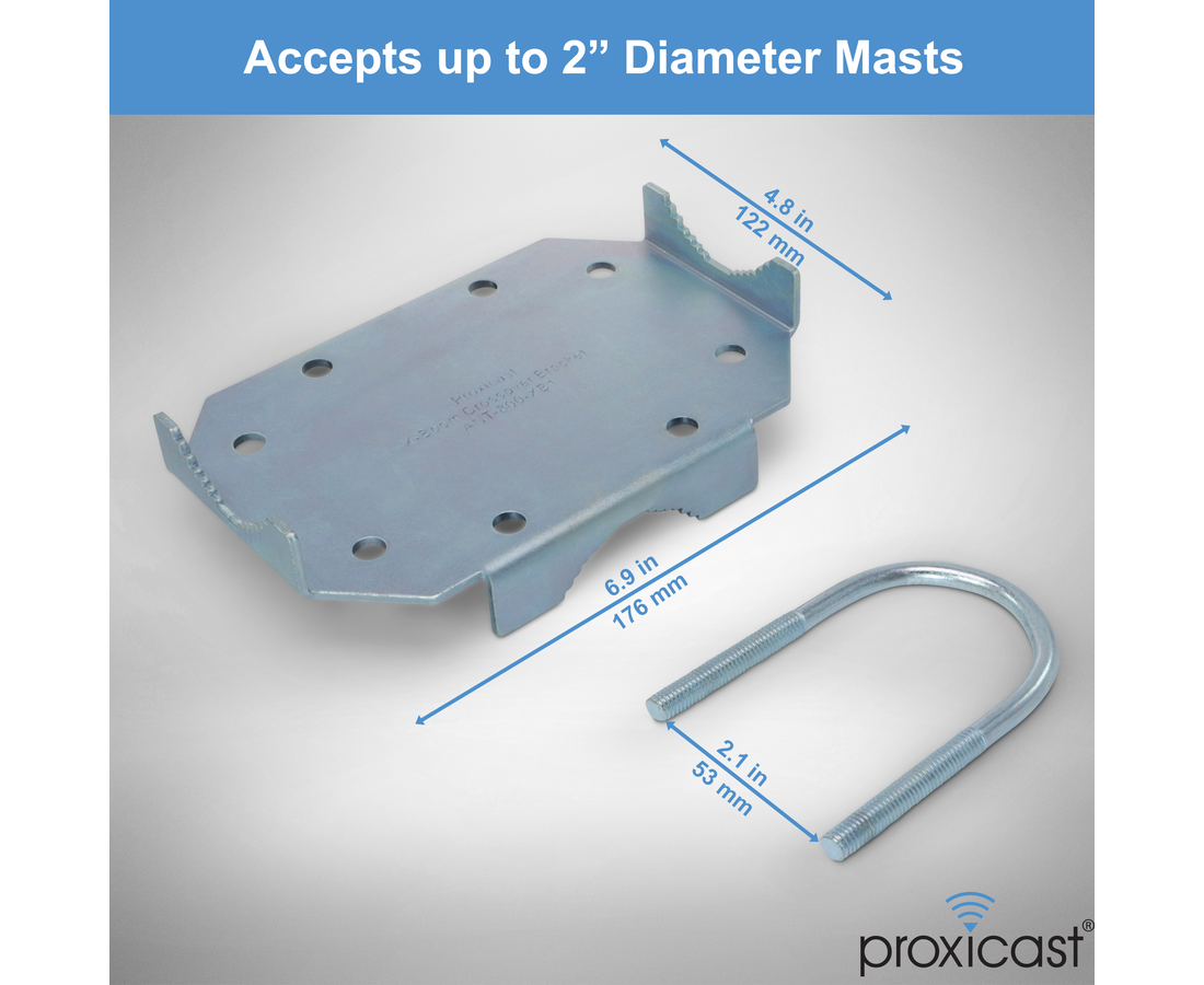 Proxicast - X-Boom MIMO Antenna Mast Cross-Over Bracket Kit for 1.25 ...